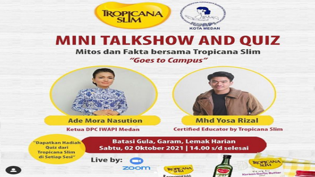 Webinar: Mini Talk Show and Quiz bersama Edukator Tropicana Slim "Mitos ...